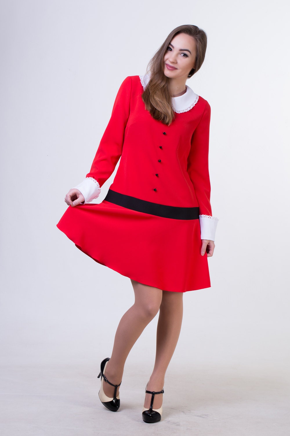 Veruca Salt Dress Red. Halloween Outfit. Girl Birthday Party - Etsy