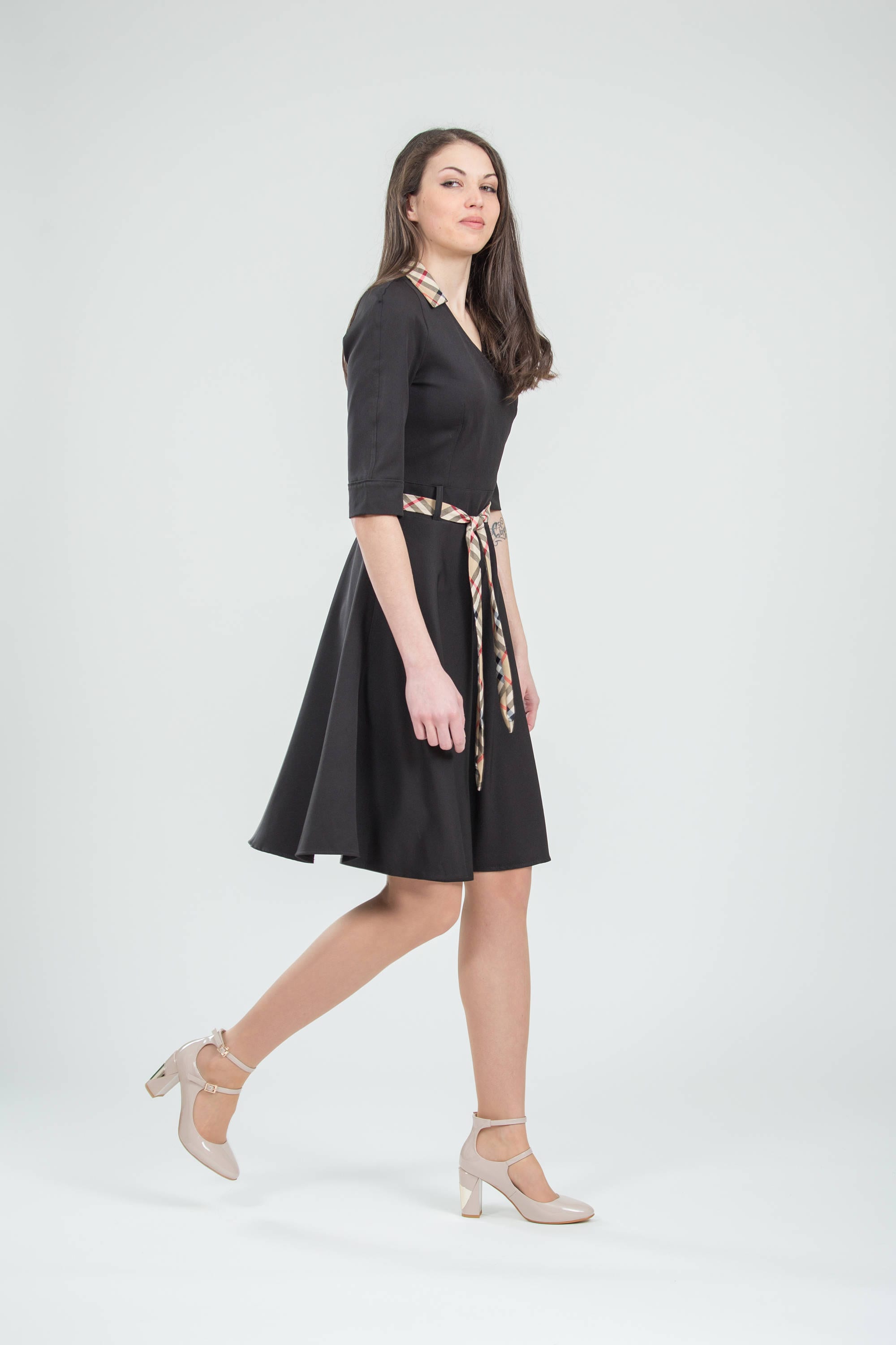 Casual Black Dress Womens Everyday Clothing Fit and Flare - Etsy