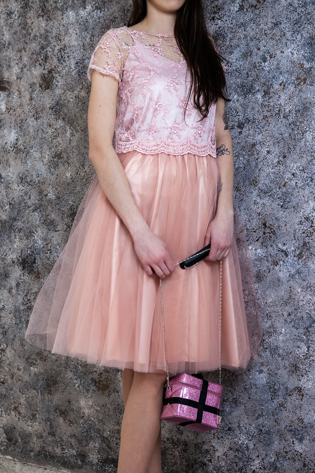 Peach Tulle Skirt. Soft Luxury Tulle Bridesmaid Skirt - Any Length ...