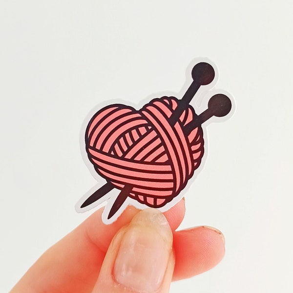 Knitting Vinyl Decal - Etsy