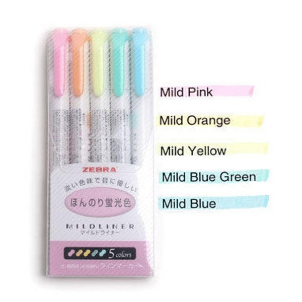 Zebra Mildliners Pack - Etsy