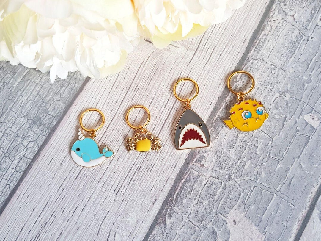 Sea Life Stitch Marker Set, Under the Sea Progress Keeper Set - Etsy