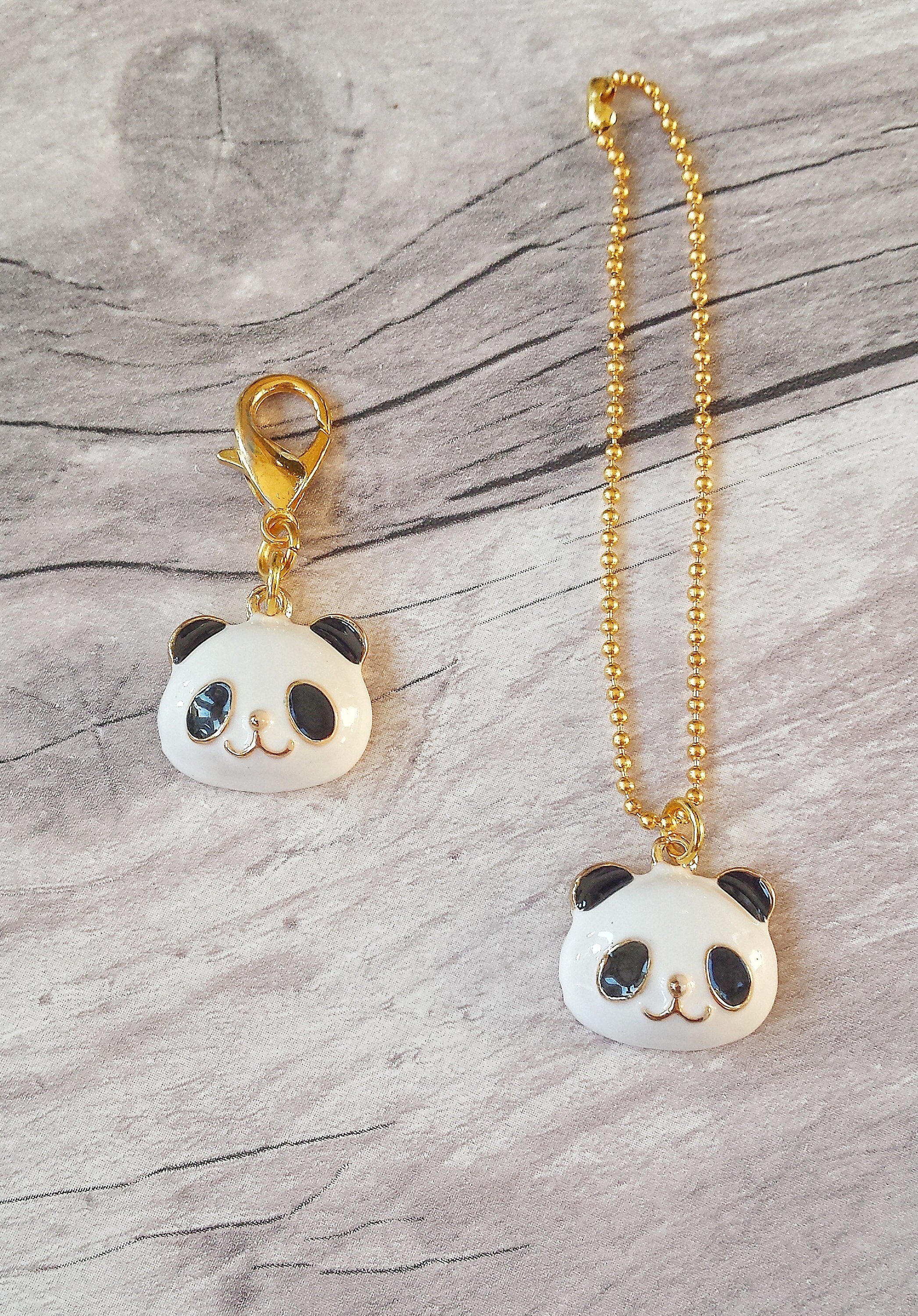 Panda Planner Charm// Panda Stitch Marker// Black & White | Etsy UK