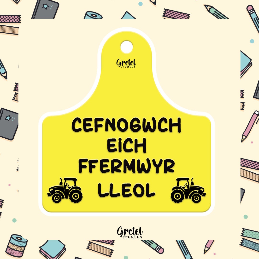 Cefnogwch Eich Ffermwyr Lleol - Sticer Cymraeg - Decorative Vinyl Die ...