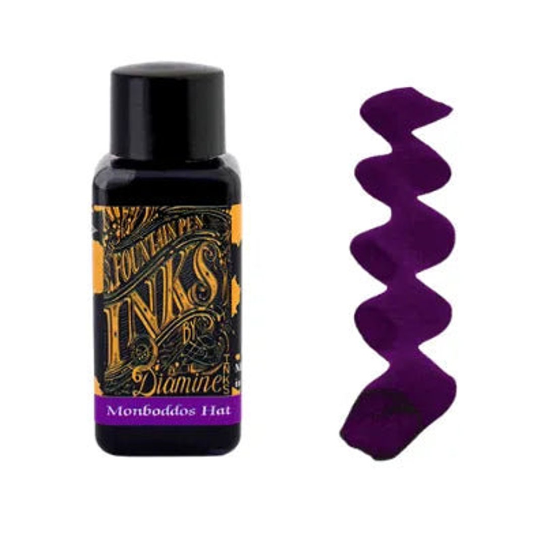 Monboddos Hat Purple Diamine Fountain Pen Ink 30ml - Etsy