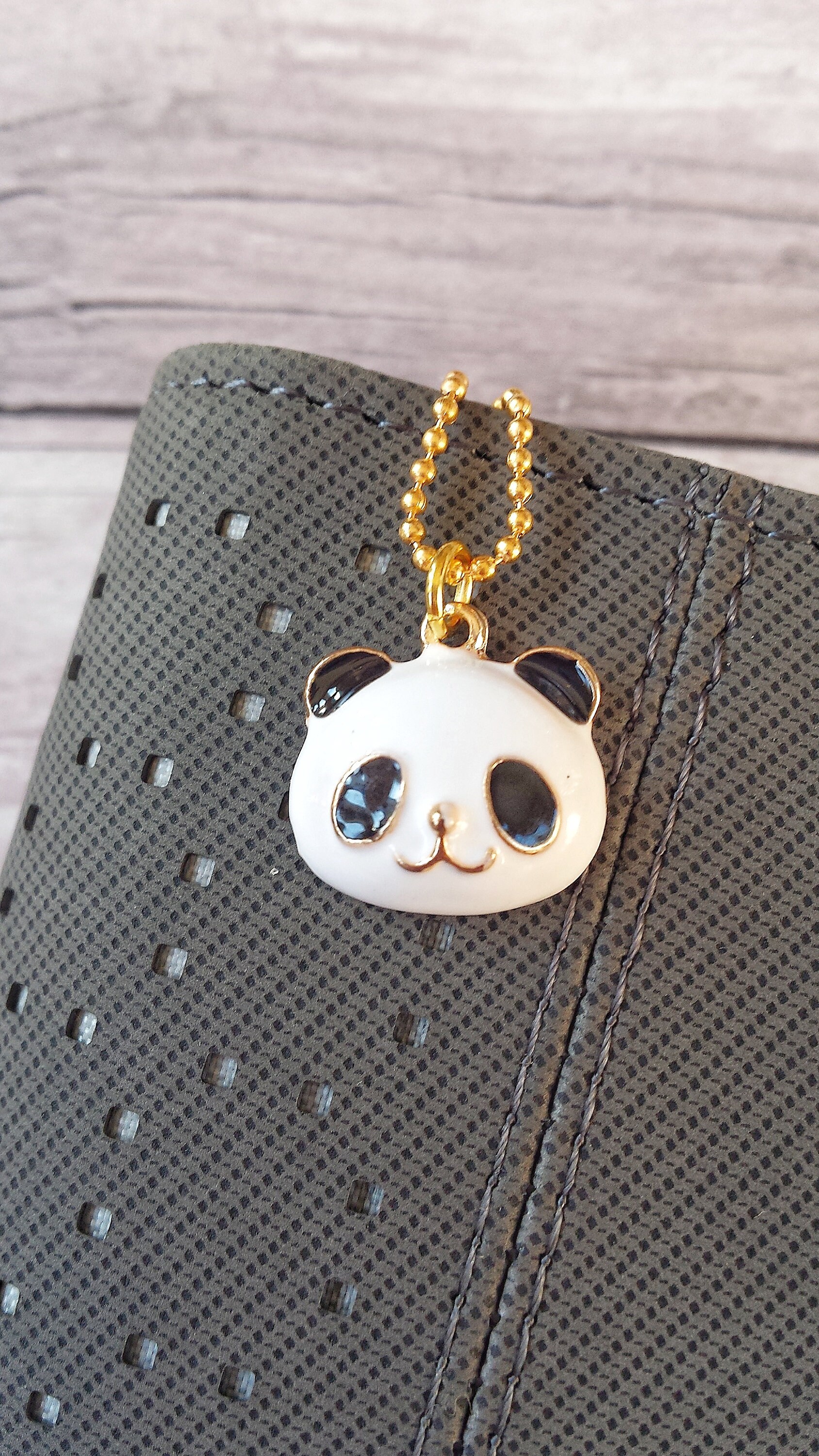 Panda Planner Charm// Panda Stitch Marker// Black & White | Etsy UK