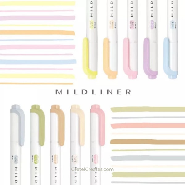 Mildliner Pens - Etsy