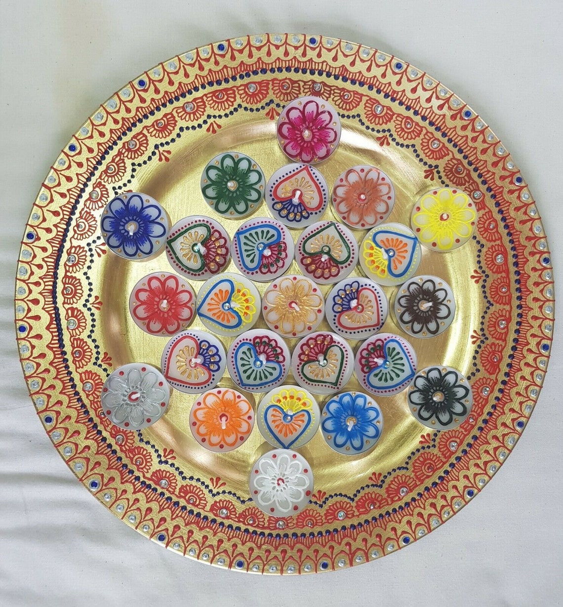 Handmade Personalised Henna Mehndi Decorative Charger Plate / - Etsy