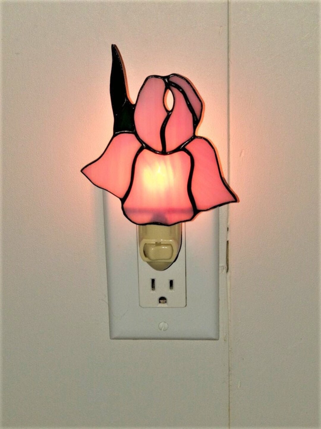 Pink Iris Night Light - Etsy