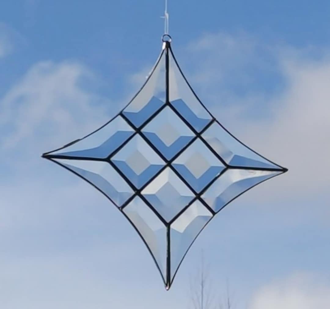 Beveled Glass Diamond - Etsy