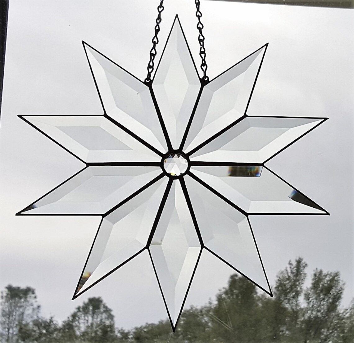 Beveled Glass Star - Etsy