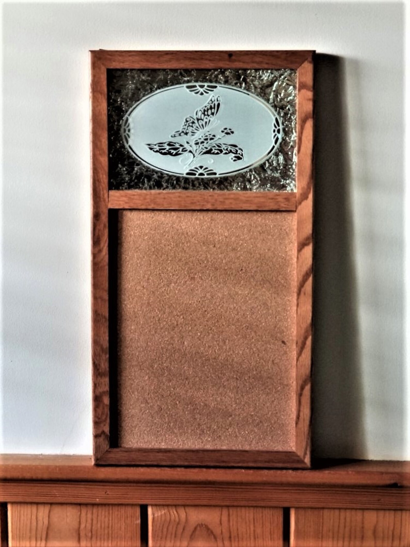 Etched Glass Butterfly Bulletin Board - Etsy