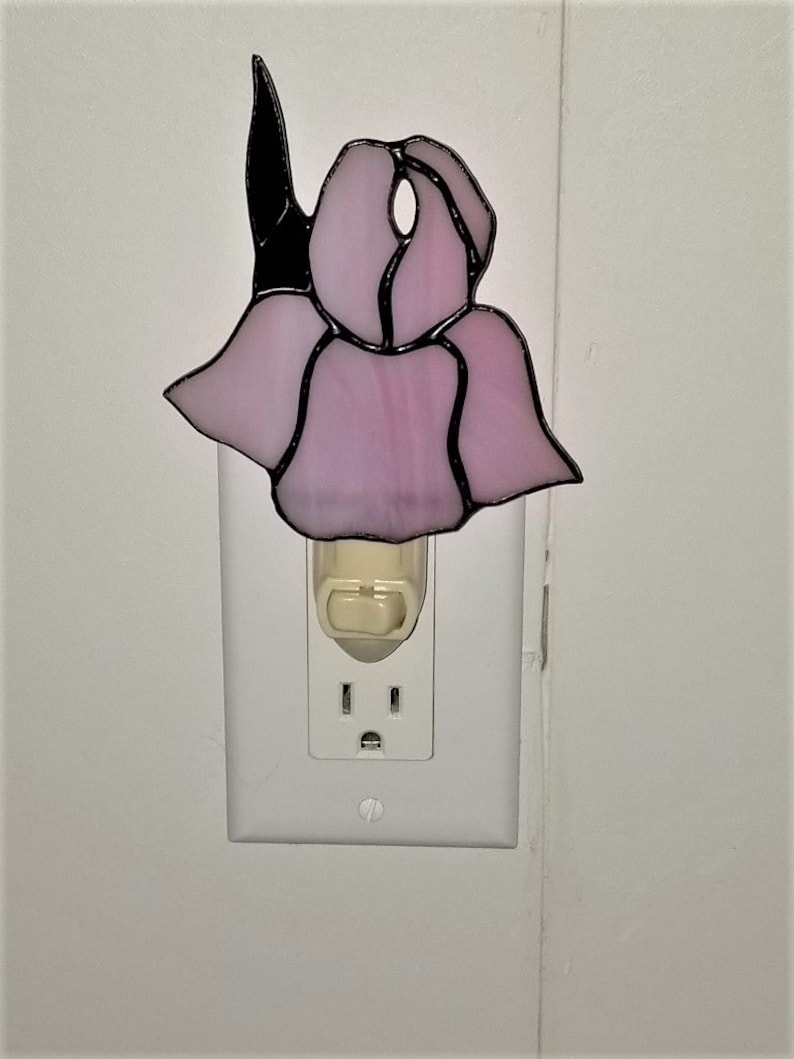 Pink Iris Night Light - Etsy
