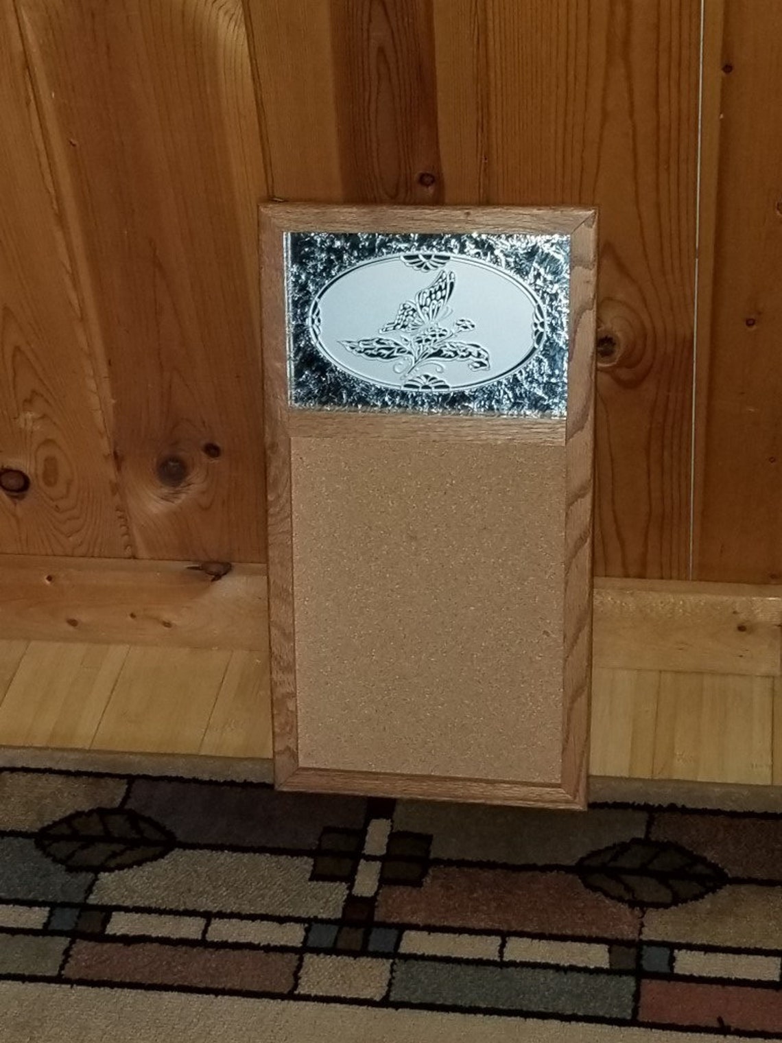 Etched Glass Butterfly Bulletin Board - Etsy