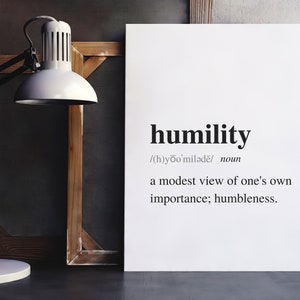 Humility Definition Print, Enneagram 2 Virtue, Enneagram 2 Printable ...