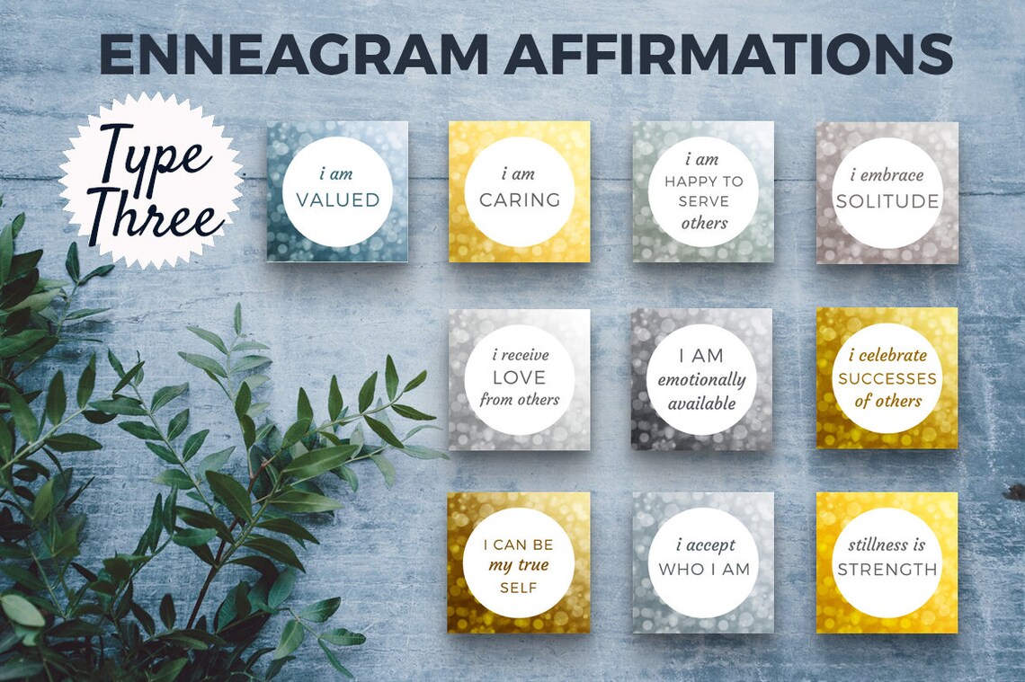 Enneagram Heart Triad Affirmation Cards Enneagram 2 - Etsy