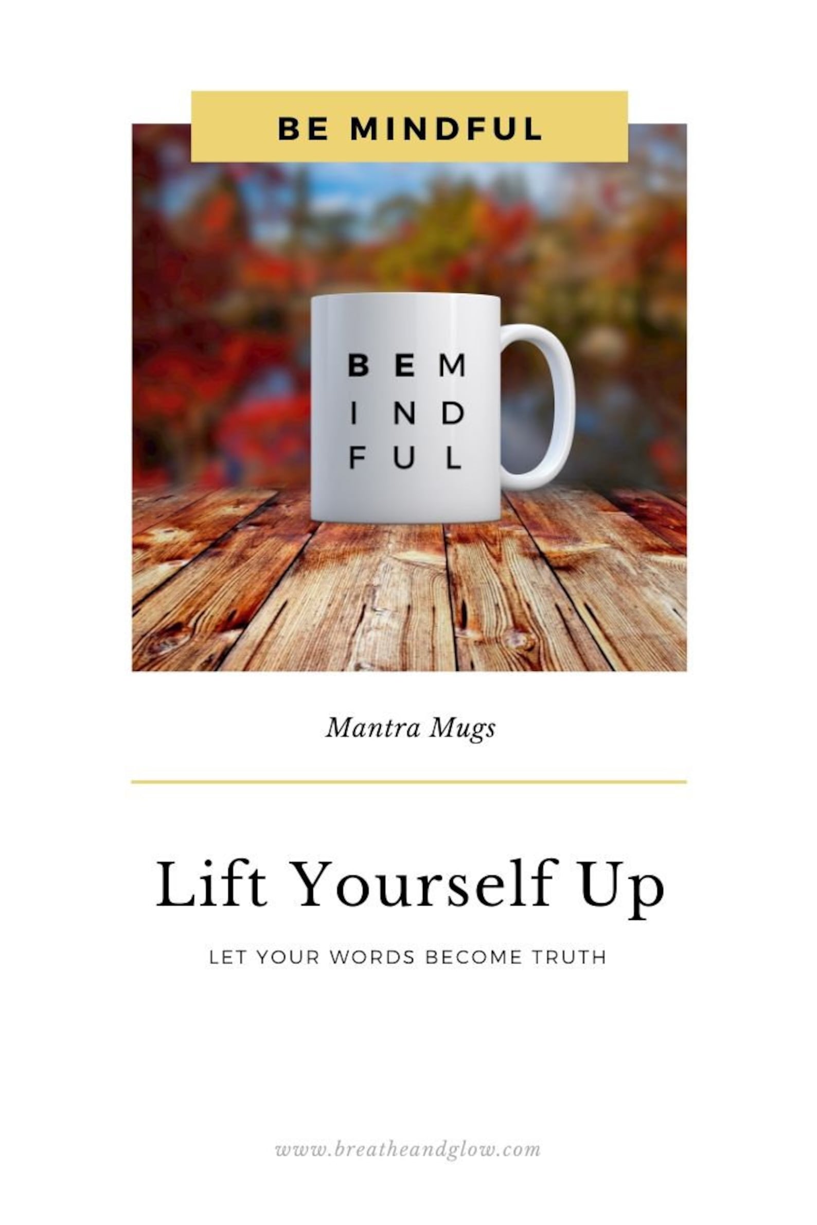 Be Mindful Coffee Mug Mantra Mug Mindfulness Gift Intention - Etsy