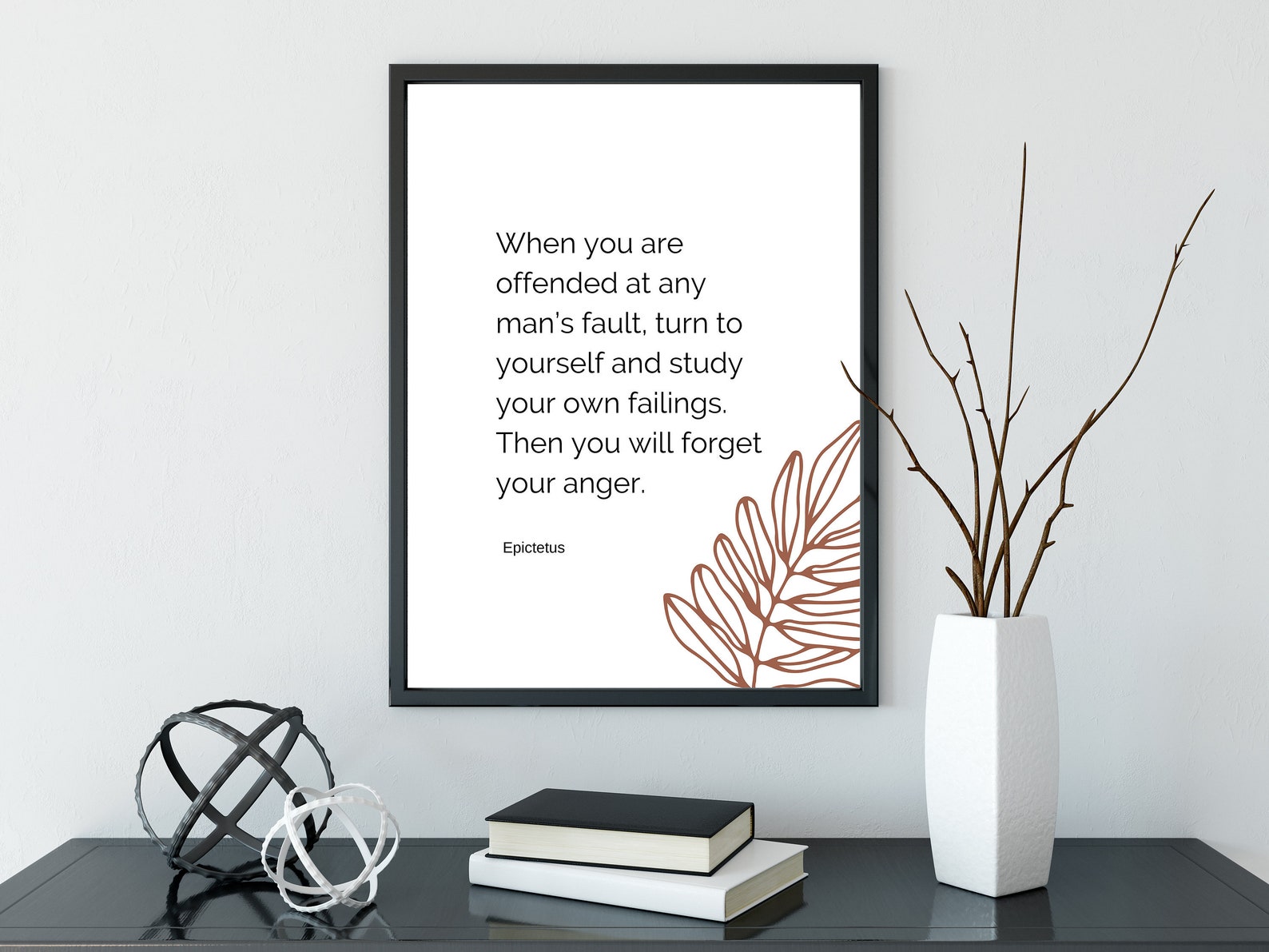 Epictetus Printable Quote, Epictetus Art Print, Stoicism Quote, When ...