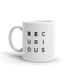 Be Curious Coffee Mug, Minimalist Black and White Mug - Etsy