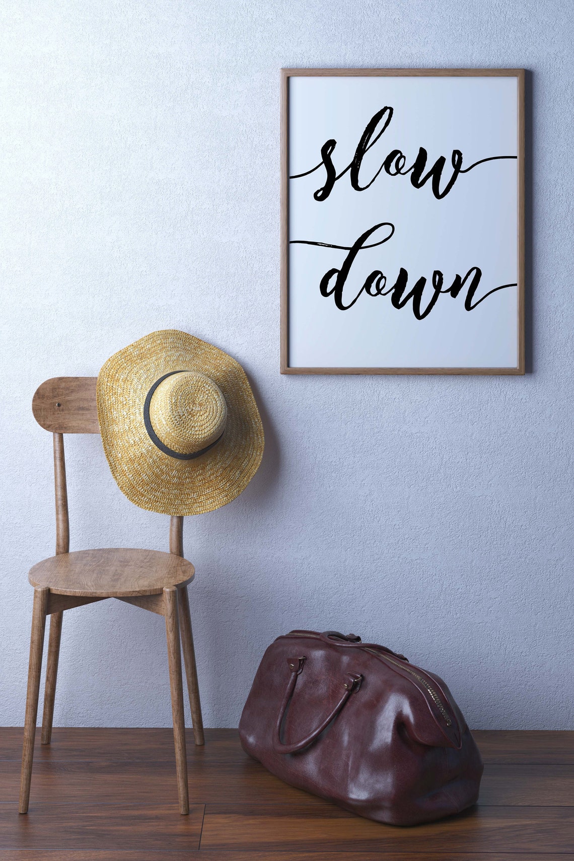 Mindfulness Poster, Calming Wall Art, Black and White Art, Digital ...