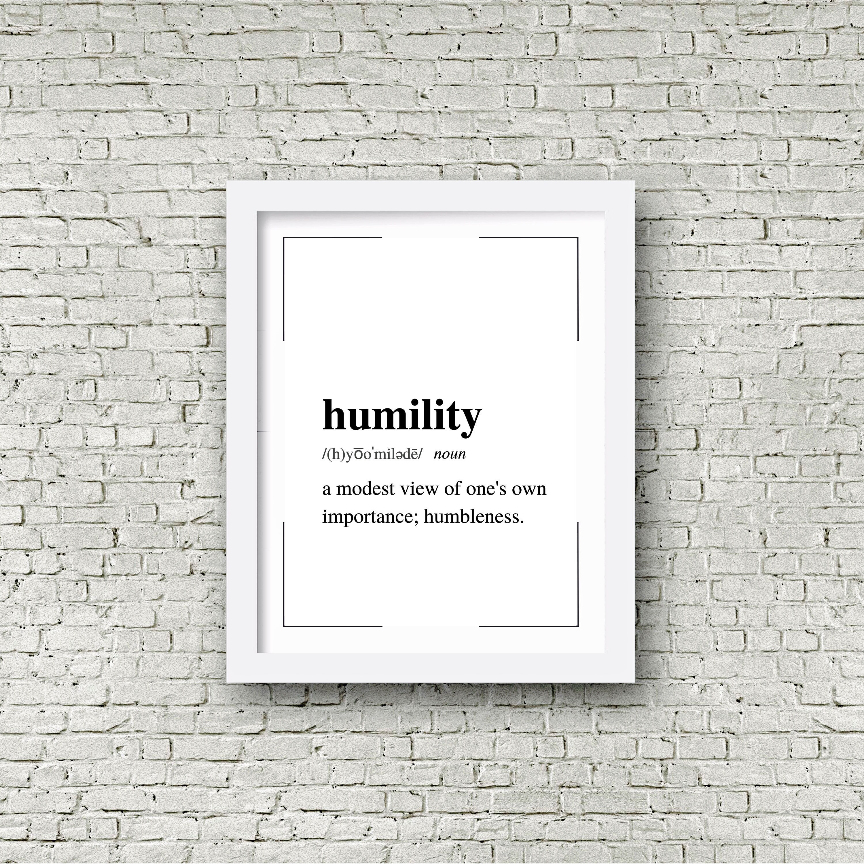 Humility Definition Print, Enneagram 2 Virtue, Enneagram 2 Printable ...