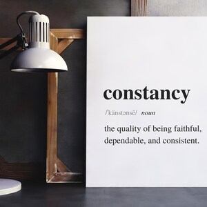 Constancy Definition Print, Enneagram 7 Virtue, Enneagram 7 Printable ...