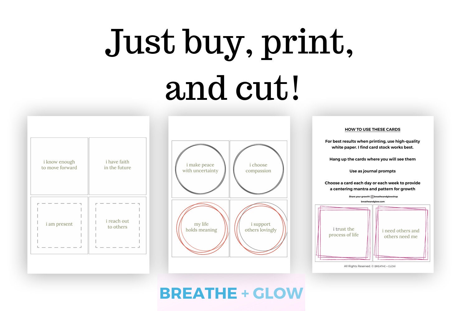 Enneagram 5 Affirmation Cards, Type Five Self Care, Enneagram 5 Growth ...