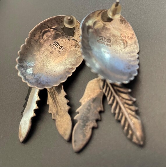 STC Concha and Feathers Navajo Native American turquo… - Gem