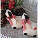 Sheep Doll Set Christmas Decor Textile Doll Sheep Soft Primitive Dolls ...