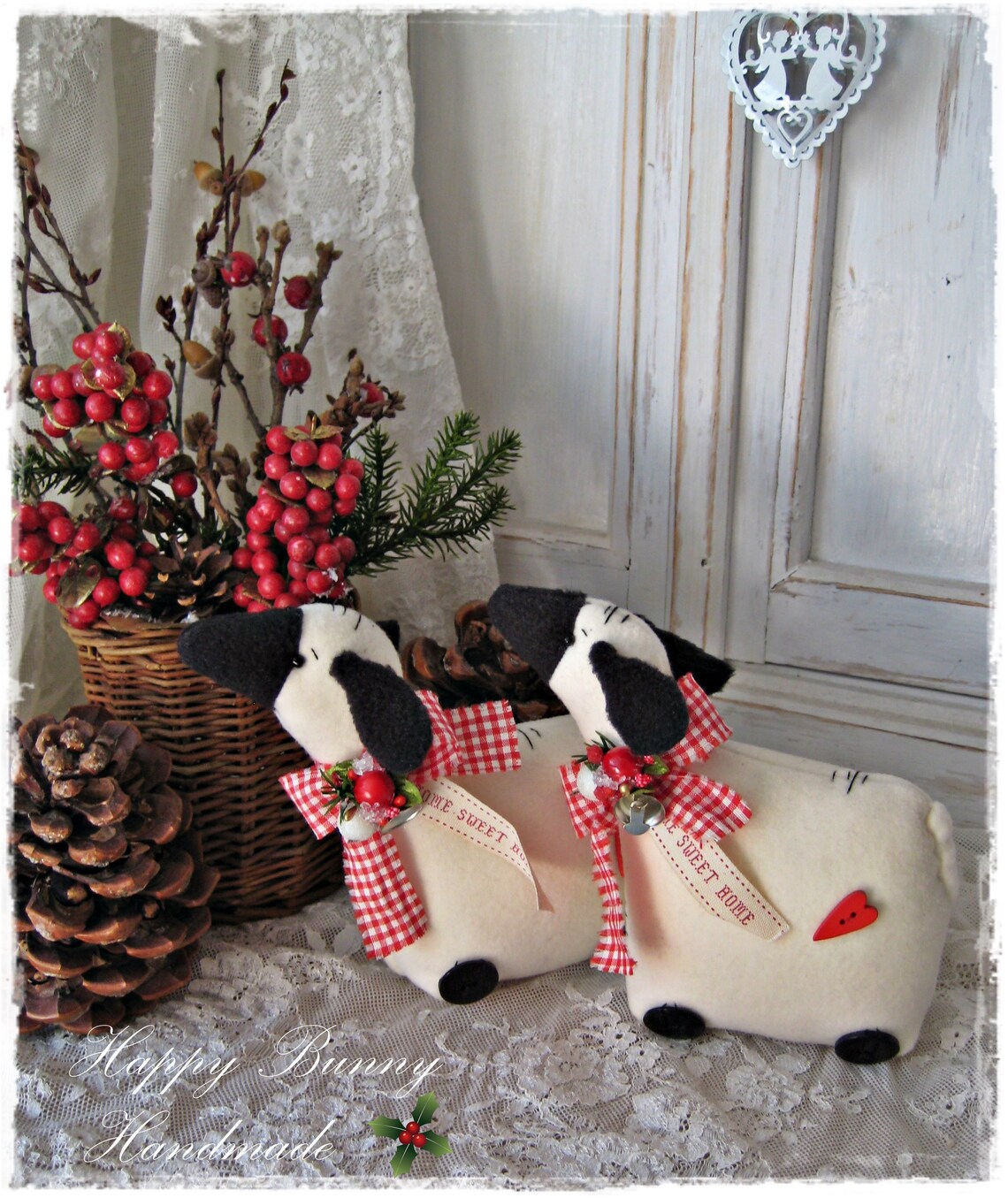 Sheep Doll Set Christmas Decor Textile Doll Sheep Soft - Etsy