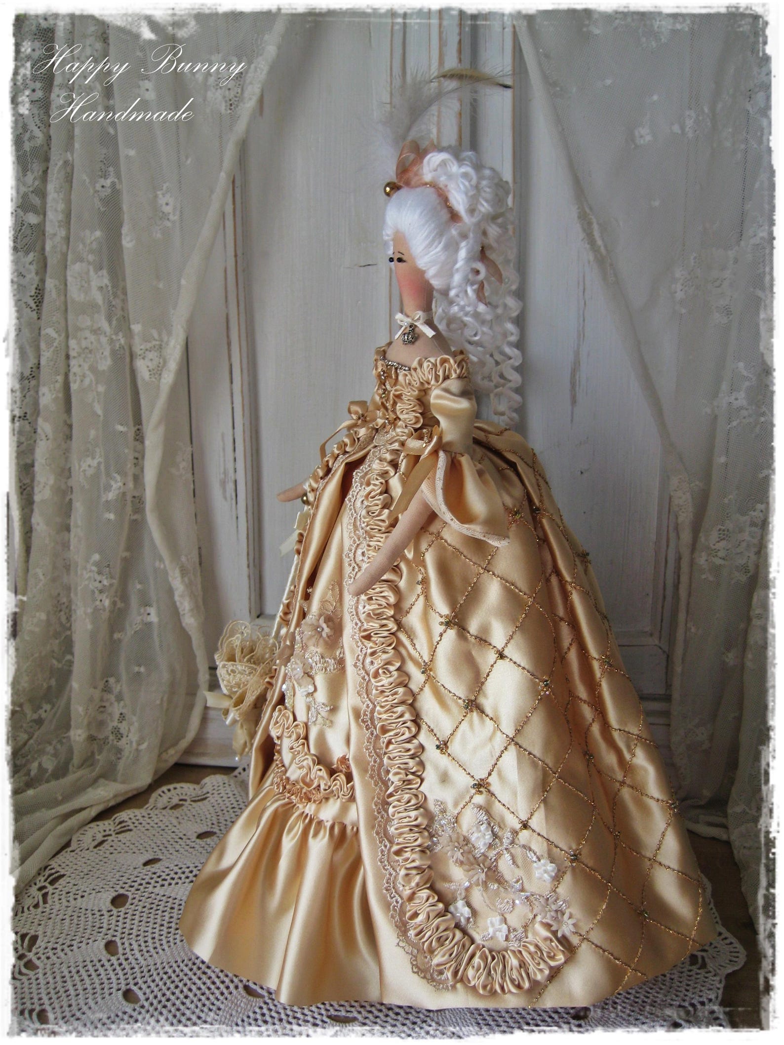 Tilda Doll Marie Antoinete Textile Doll OOAK Rococo Doll Shabby Chic ...