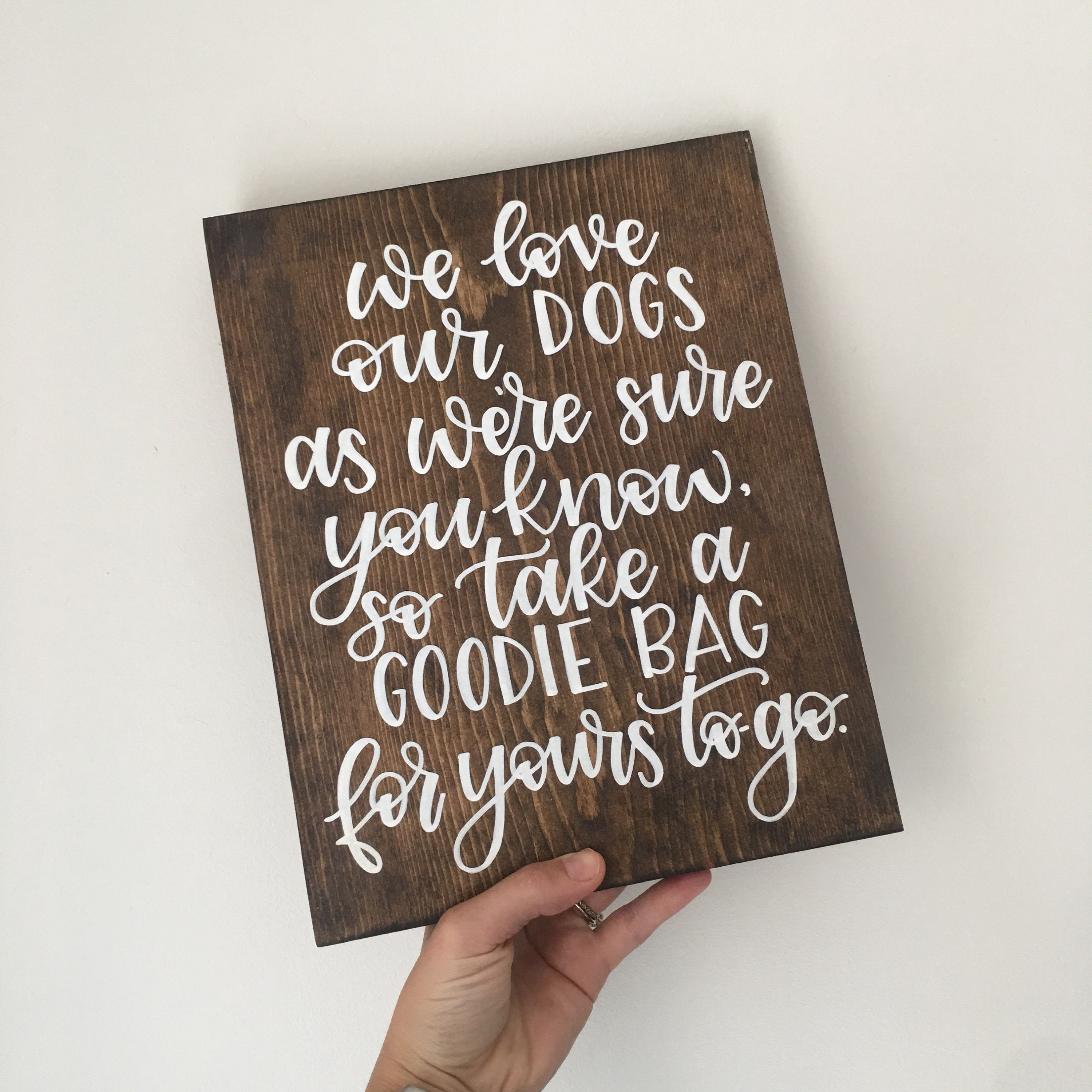 Dog Treat Wedding Sign | Dog Sign | Love Dogs | Wedding Decorations ...