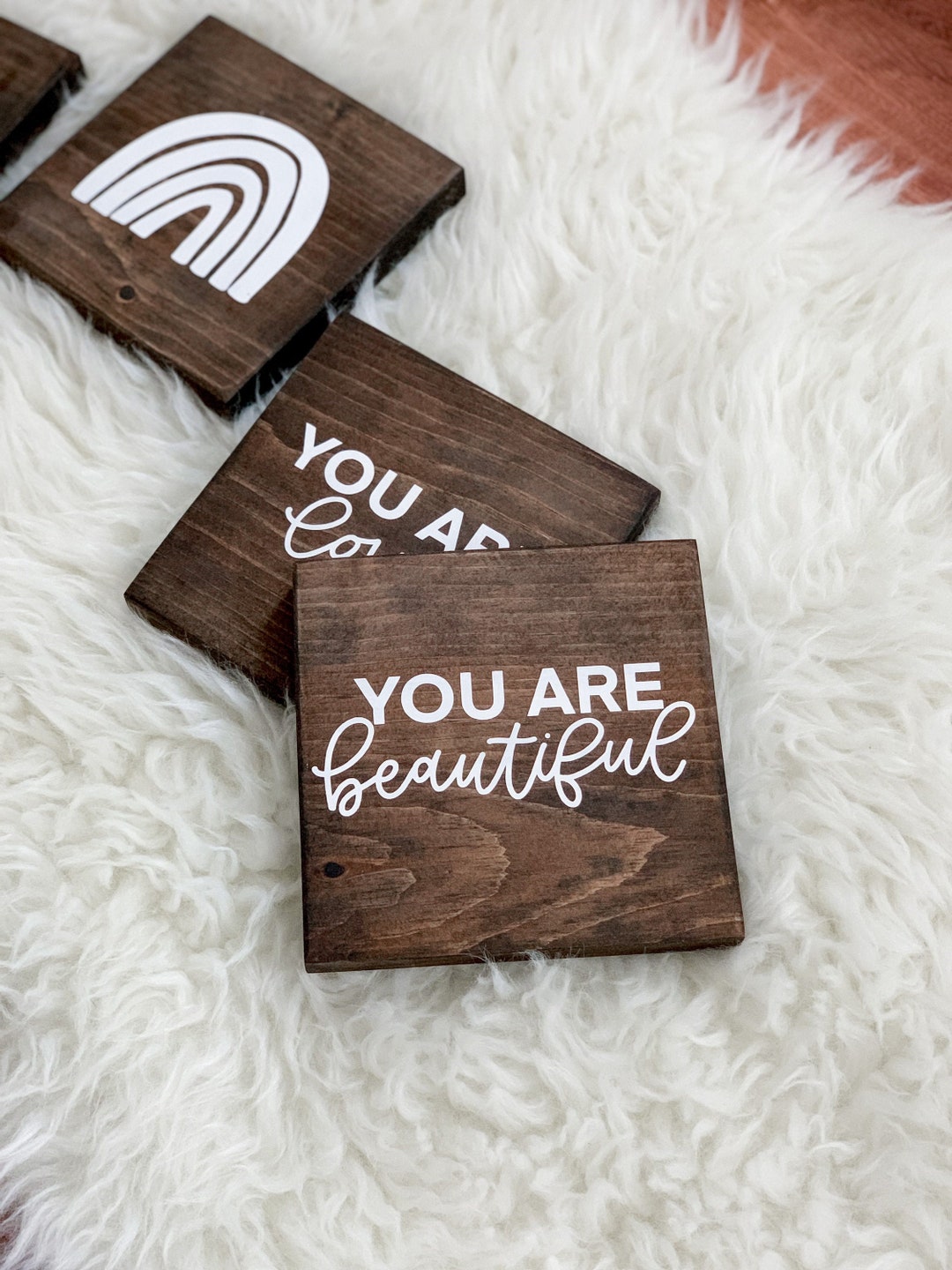 Words of Affirmation Sign | Affirmation Sign | You Are Loved Sign | You ...