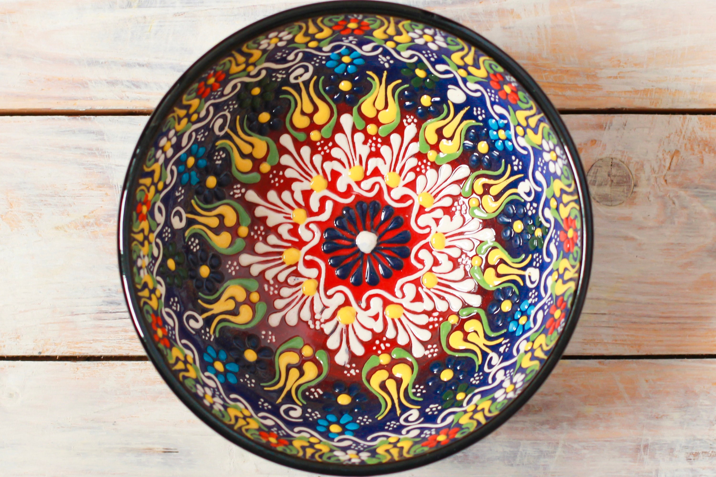 Medium bowl pottery bowl colorful bowl decorative bowl | Etsy