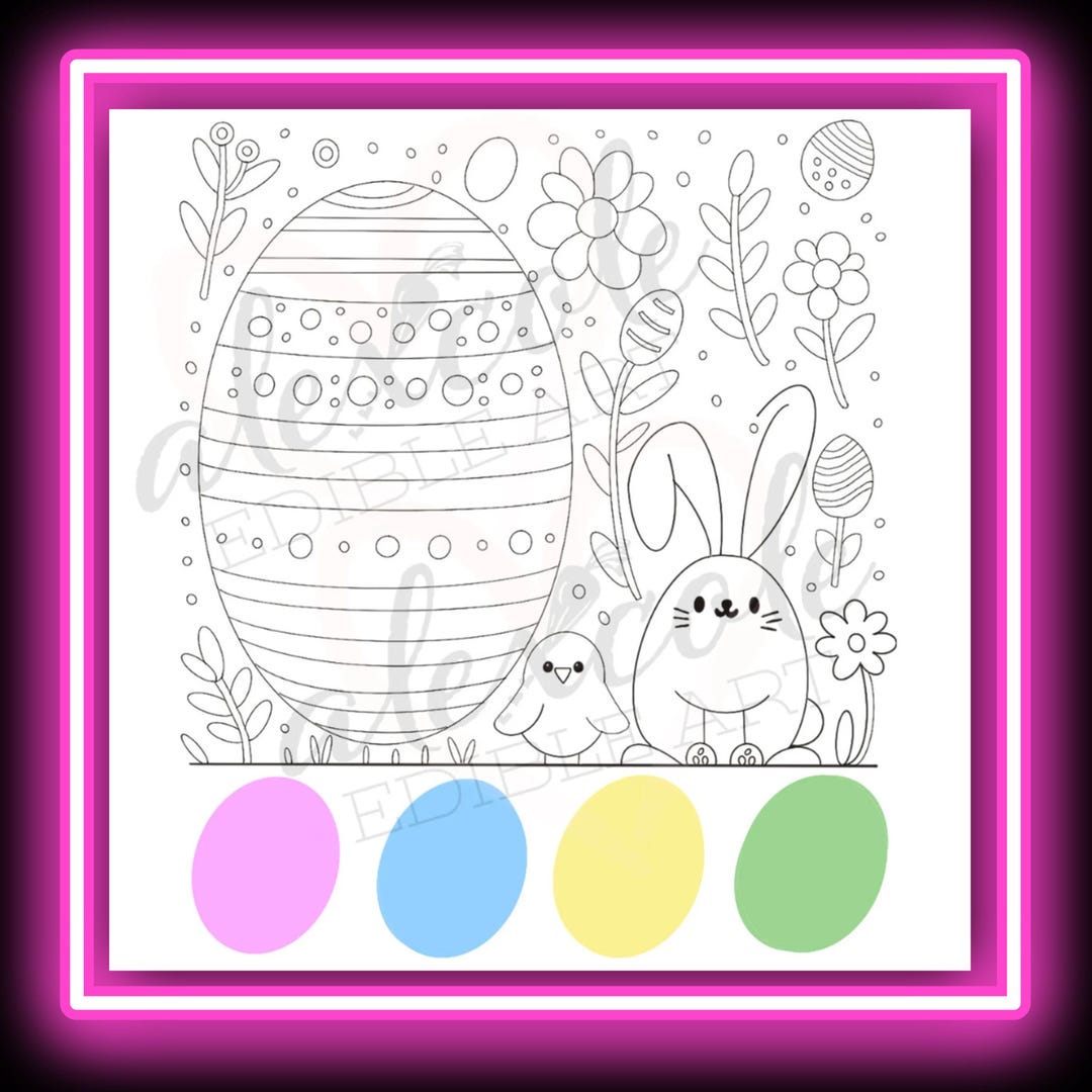 Easter Paint-your-own Cookie I PNG Download High Quality Resolution - Etsy