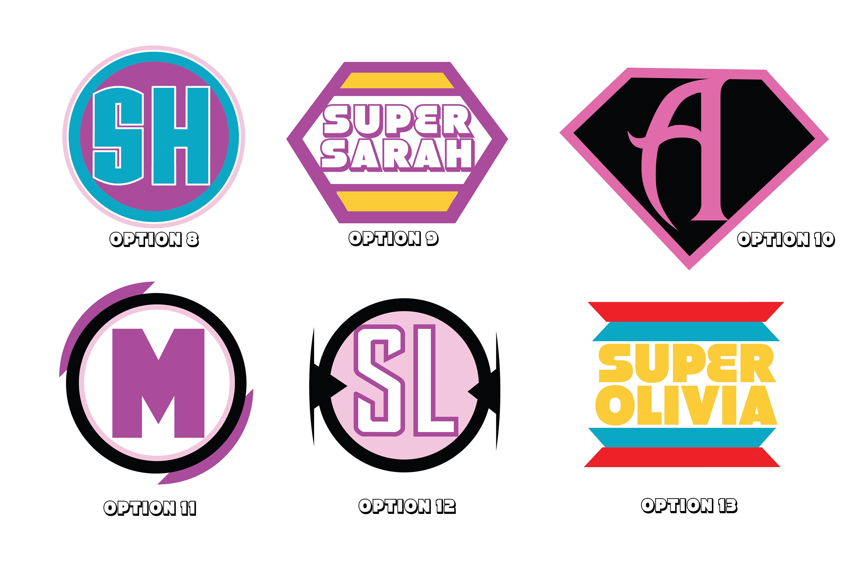 PERSONALIZED Super Hero Logo. Digital Download & Iron On | Etsy