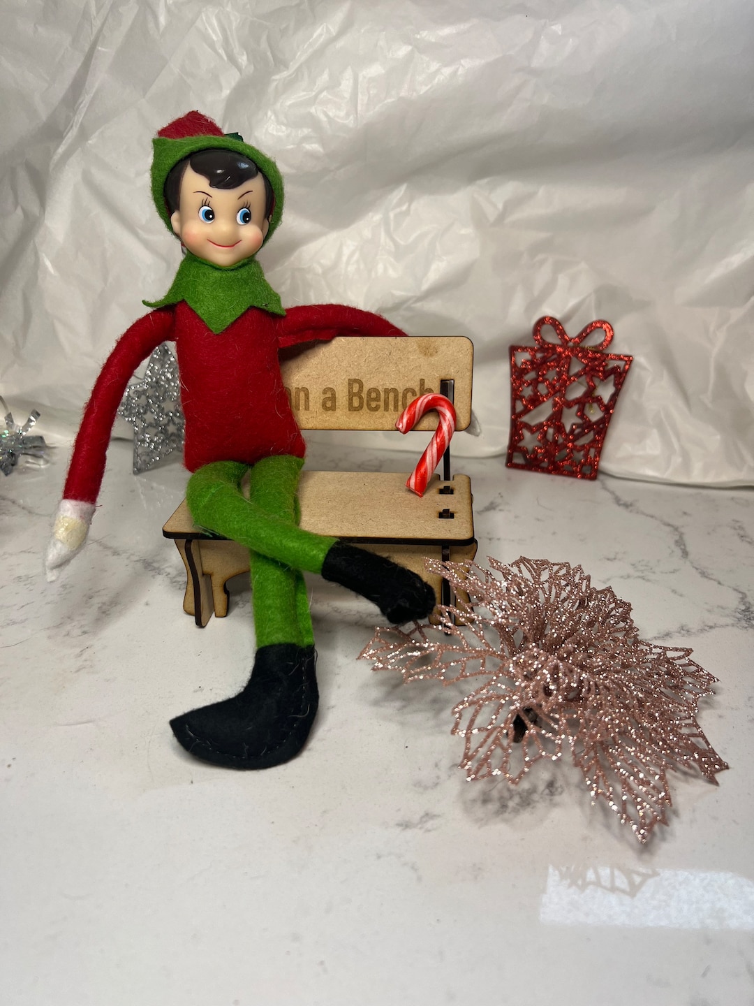 Elf on the Shelf Props Bench Naughty Elf Seat Elf Accessories - Etsy UK