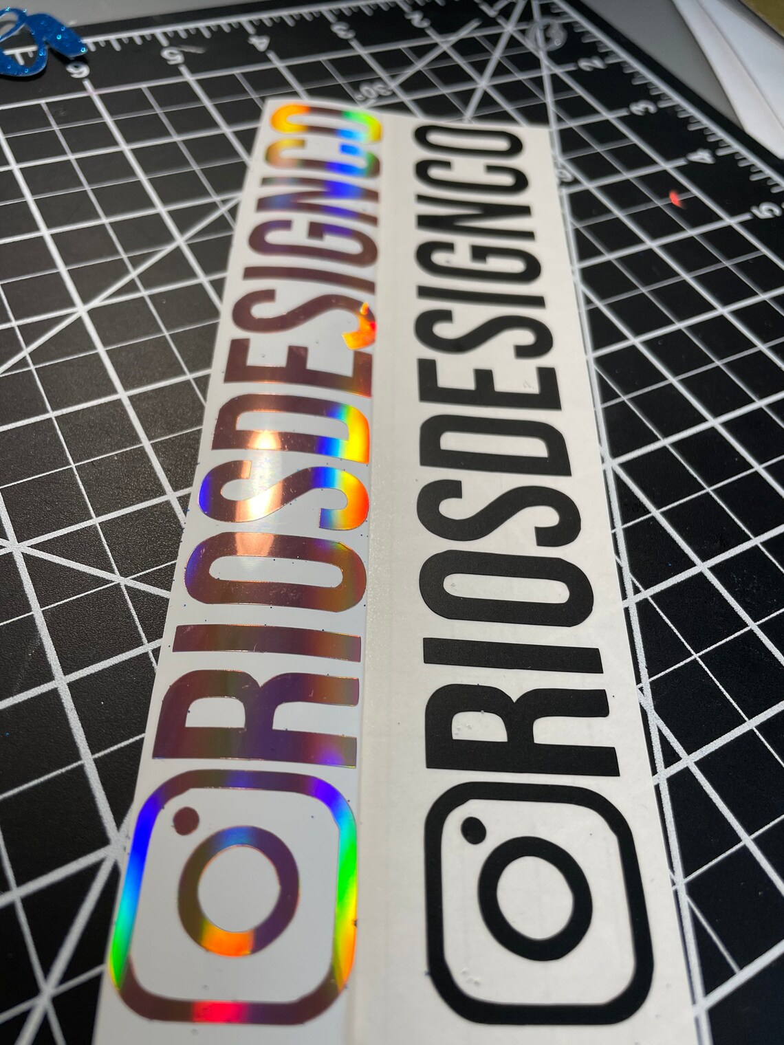 Instagram handle vinyl decal | Etsy