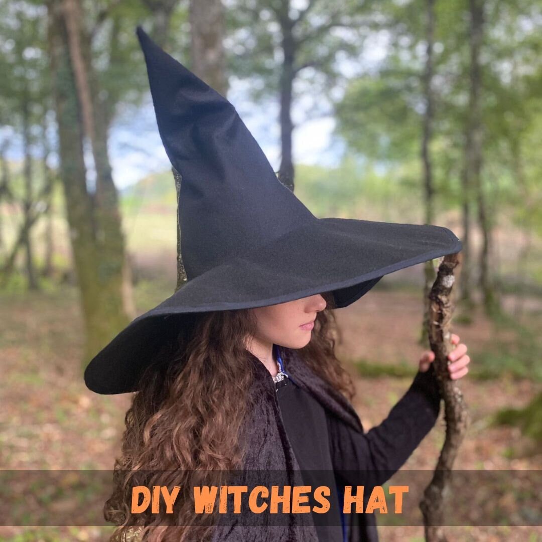 Wicked Witches Hat PDF SEWING PATTERN Download Sizes Kids to Adults - Etsy