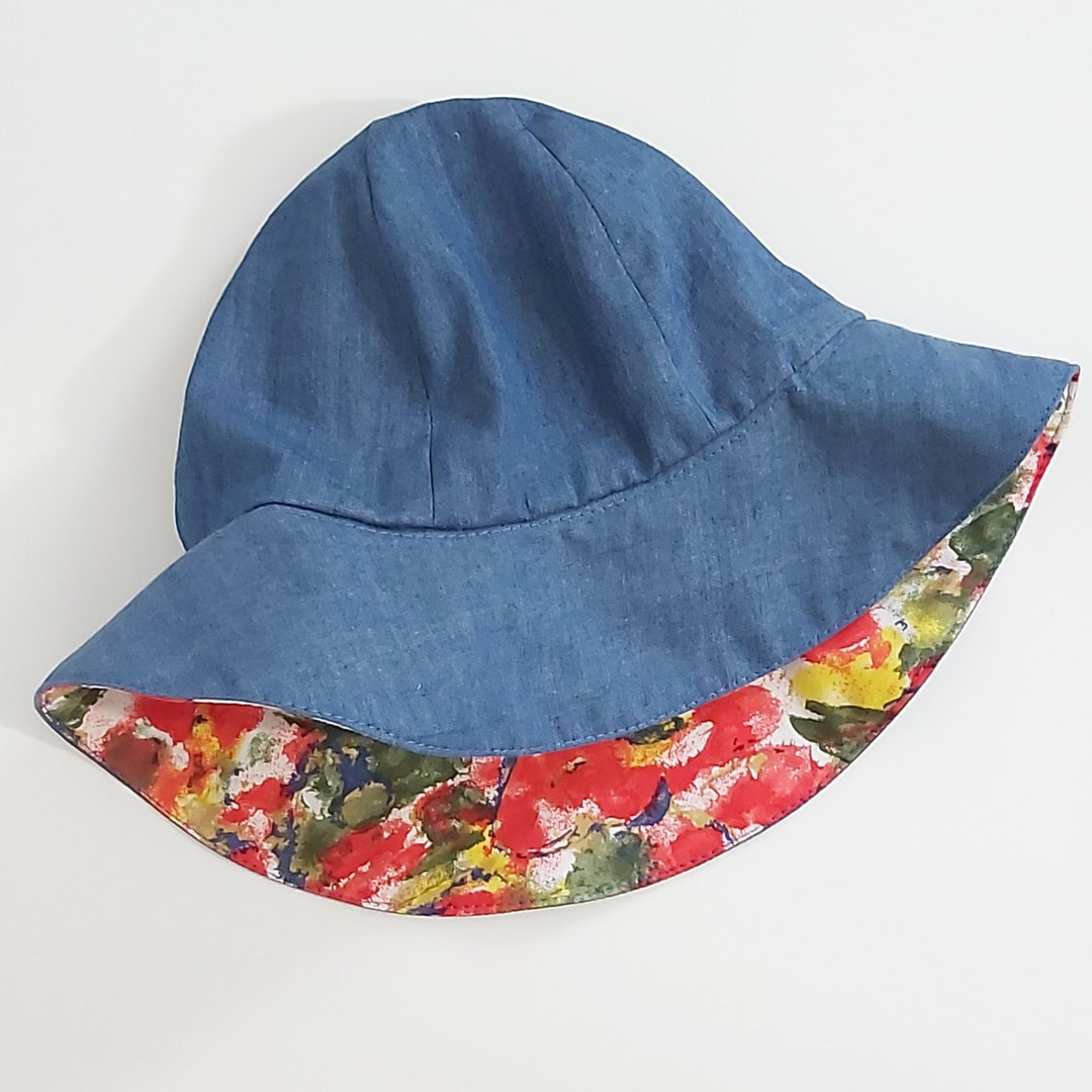 SEWING PATTERN - Reversible Sun Hat PDF Sewing Pattern Download and ...