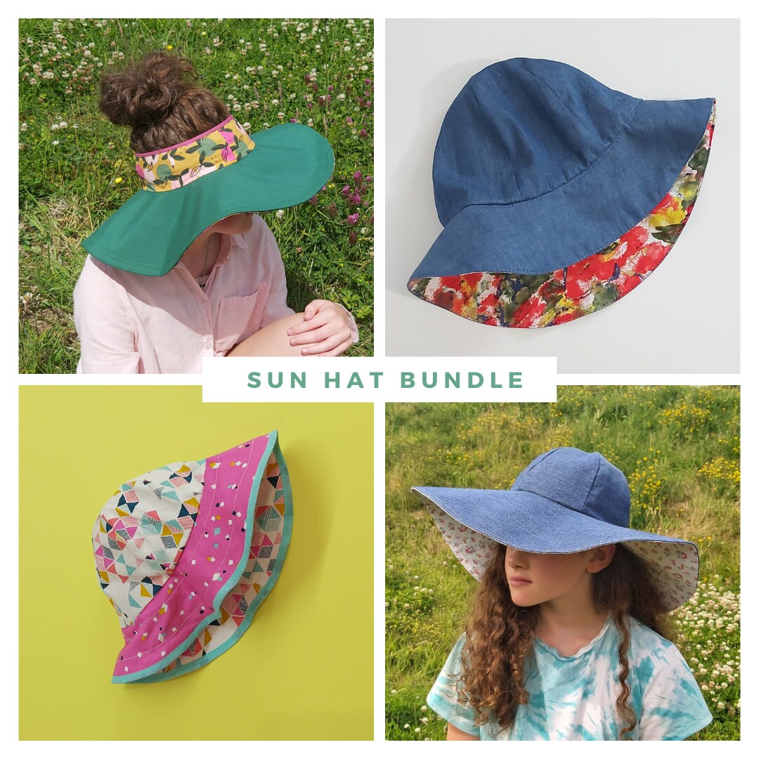 Sun Hat Pattern Bundle - SEWING PATTERNS - Instant PDF Downloads - Etsy