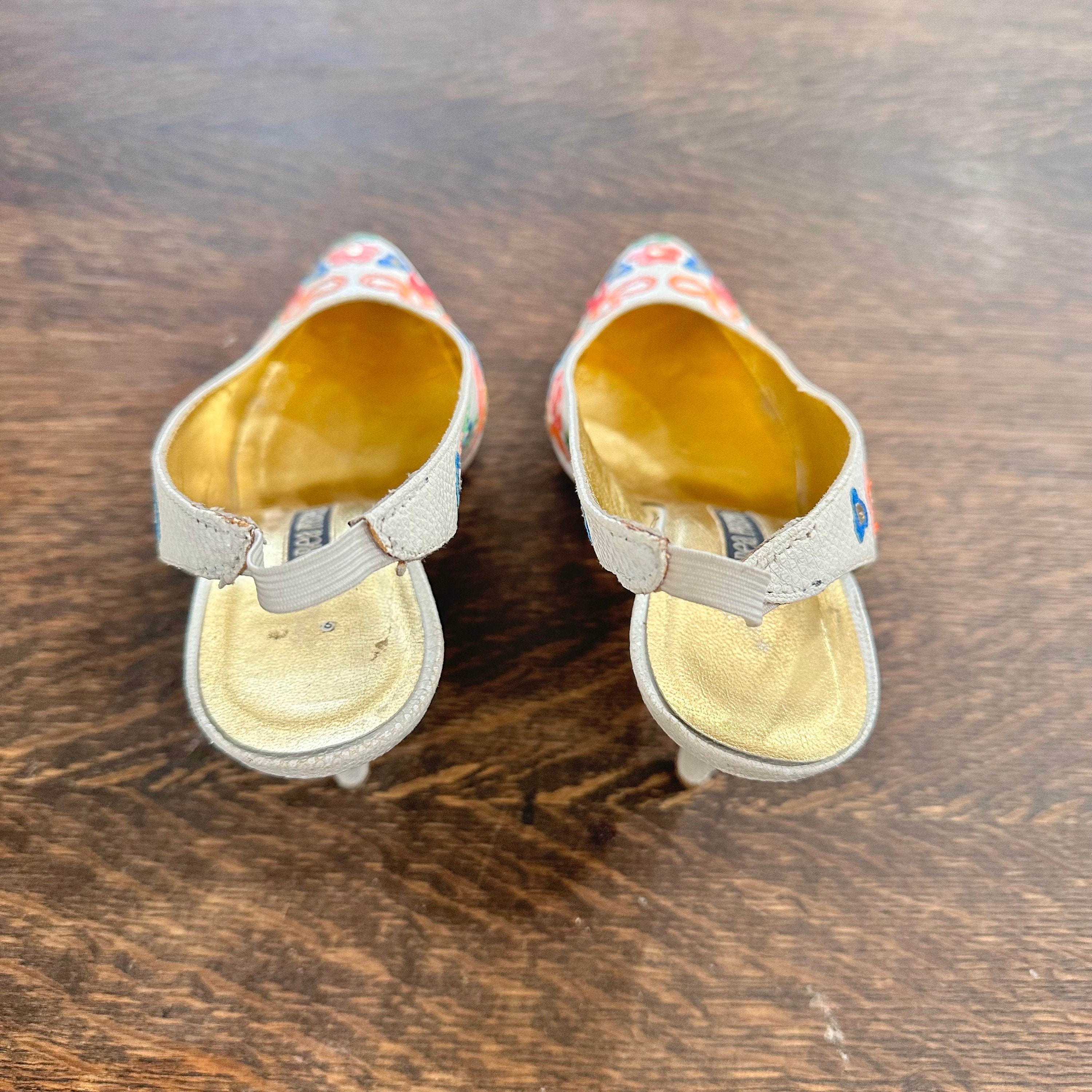 Vintage 1980s Andrea Pfister Floral White Leather Pumps - Etsy