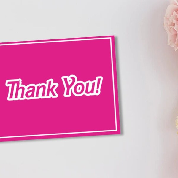Barbie Thank You - Etsy