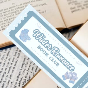 Christmas Book Club Bookmarks: Printable Bookish Gift (PDF Download) - Etsy