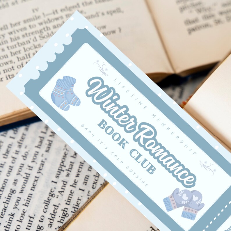 Christmas Book Club Bookmarks: Printable Bookish Gift (PDF Download) - Etsy