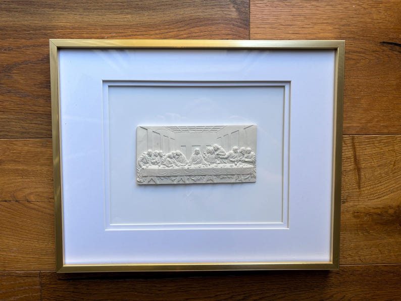 Last Supper Intaglio, Nativity Ornament, Religious Ornament, Jesus ...