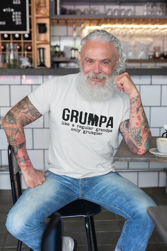Grumpa Like a Regular Grandpa Only Grumpier Dad Gift Grandpa - Etsy ...