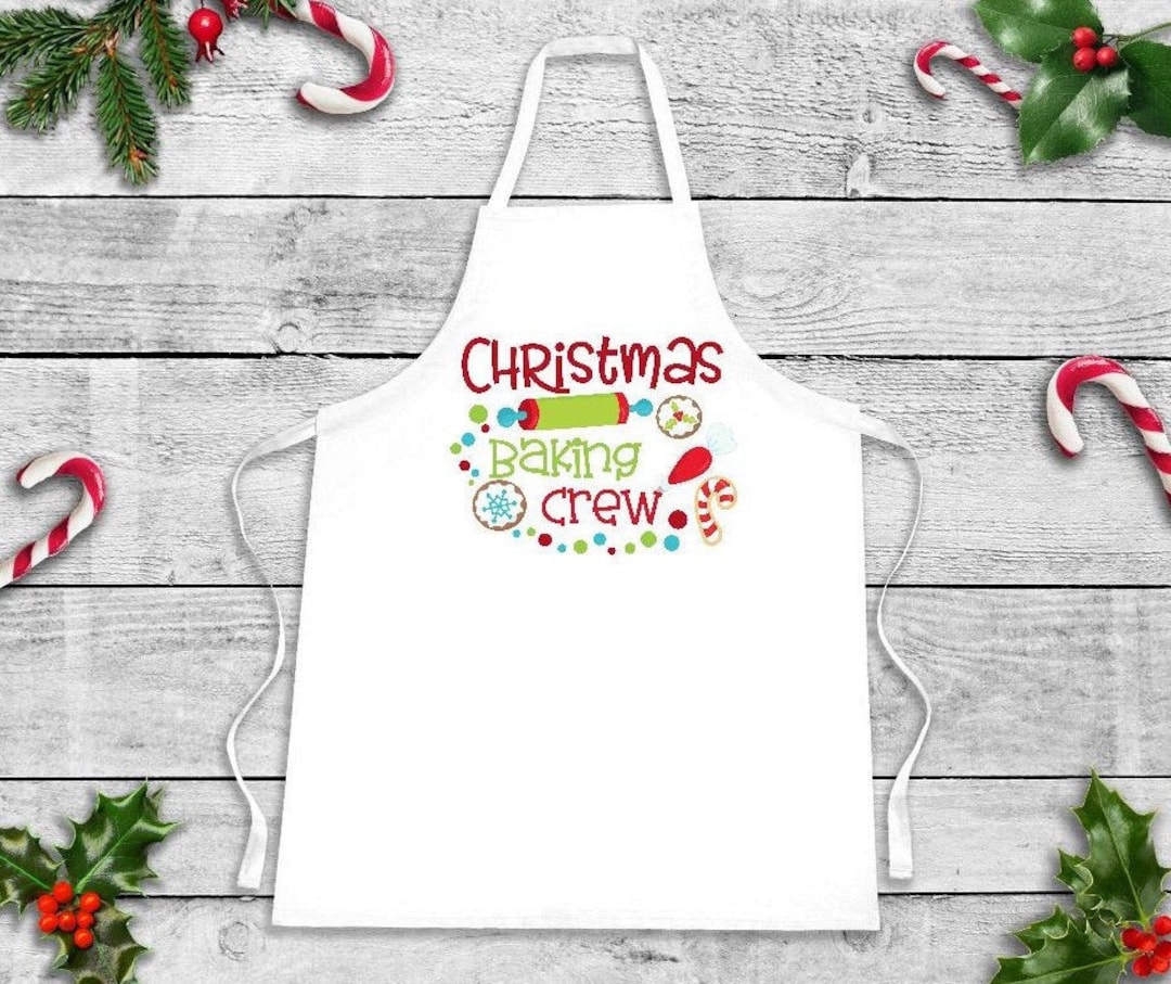 Christmas Baking Crew Apron Christmas Apron Christmas Cookies Apron ...