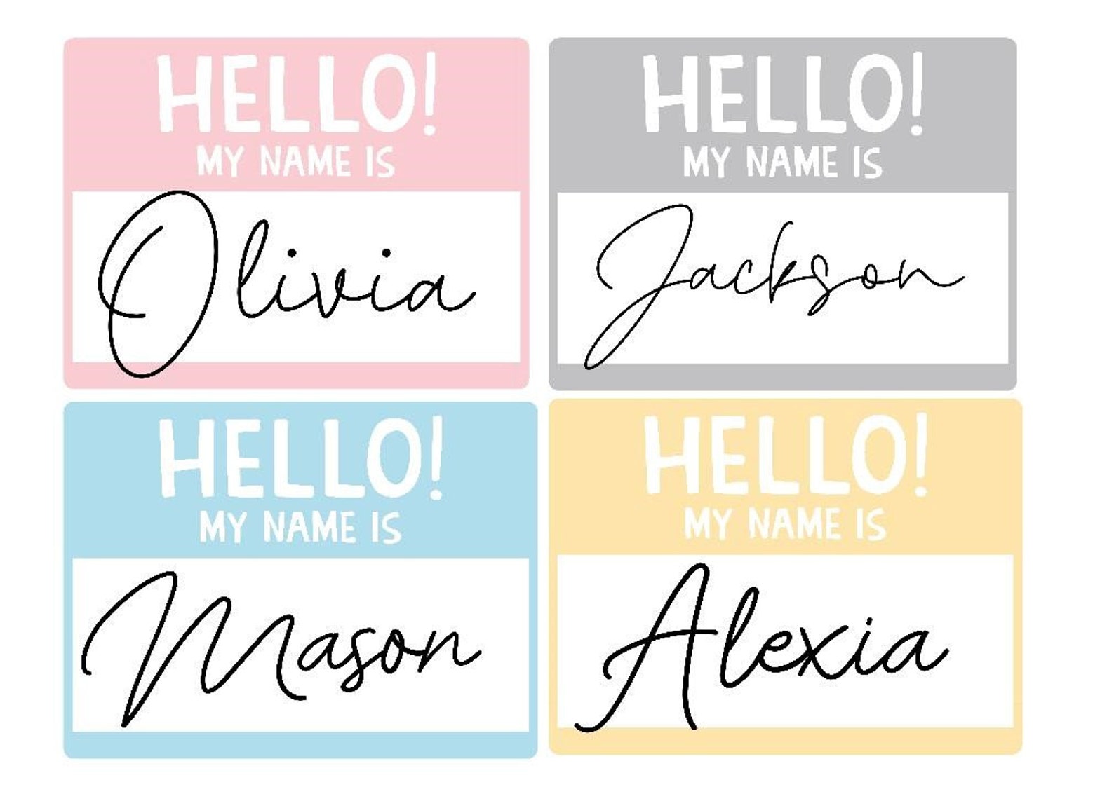 Hello My Name is Baby Boy Shirt Custom Name Baby Outfit Name | Etsy