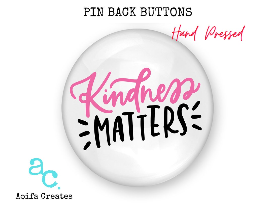 Kindness Buttons Pins, Buttons for Coat, Badges, Button Badges Anti ...
